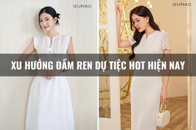 7+ Mẫu váy đầm ren dự tiệc SANG TRỌNG thu hút mọi ánh nhìn