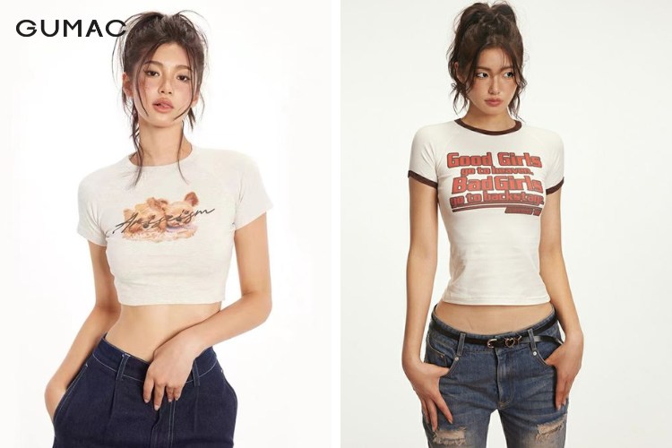 Baby tee là gì? Hướng dẫn cách phối áo thun baby tee cực Xinh