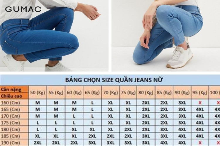 Bảng size quần cho nữ và nam CHUẨN chính xác nhất hiện nay