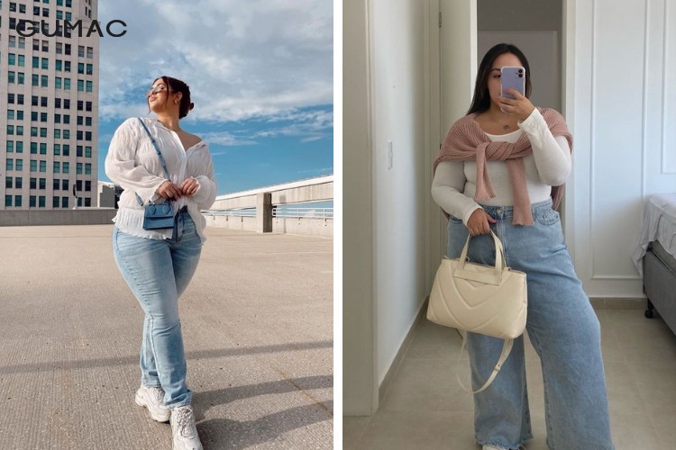 Cách phối quần jean cho người mập ĐẸP tăng sự tự tin