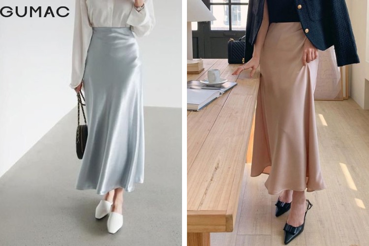 7 Mẫu chân váy lụa ĐẸP và cách phối đồ NỔI BẬT giúp nàng tự tin