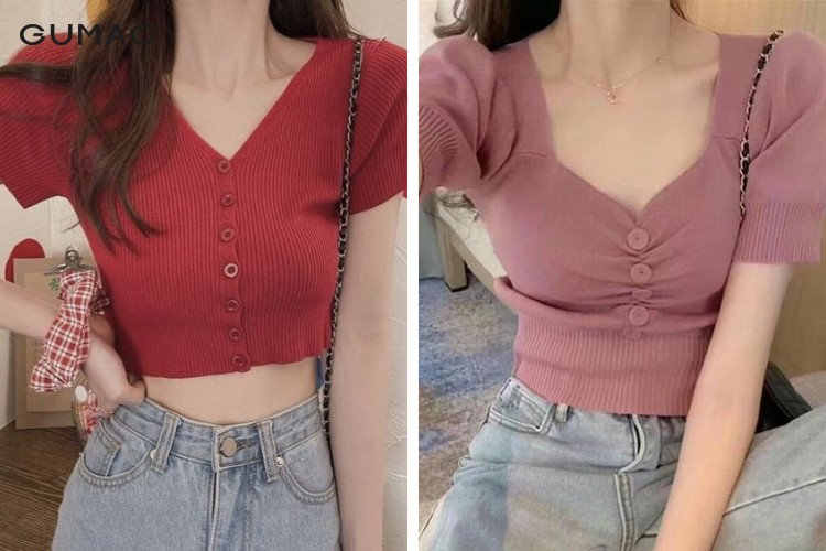 5 Cách phối đồ với áo len croptop tôn dáng cực ĐẸP, nổi bật